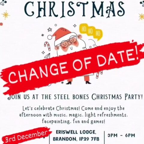 CHRISTMAS PARTY DATE CHANGE - Steel Bones